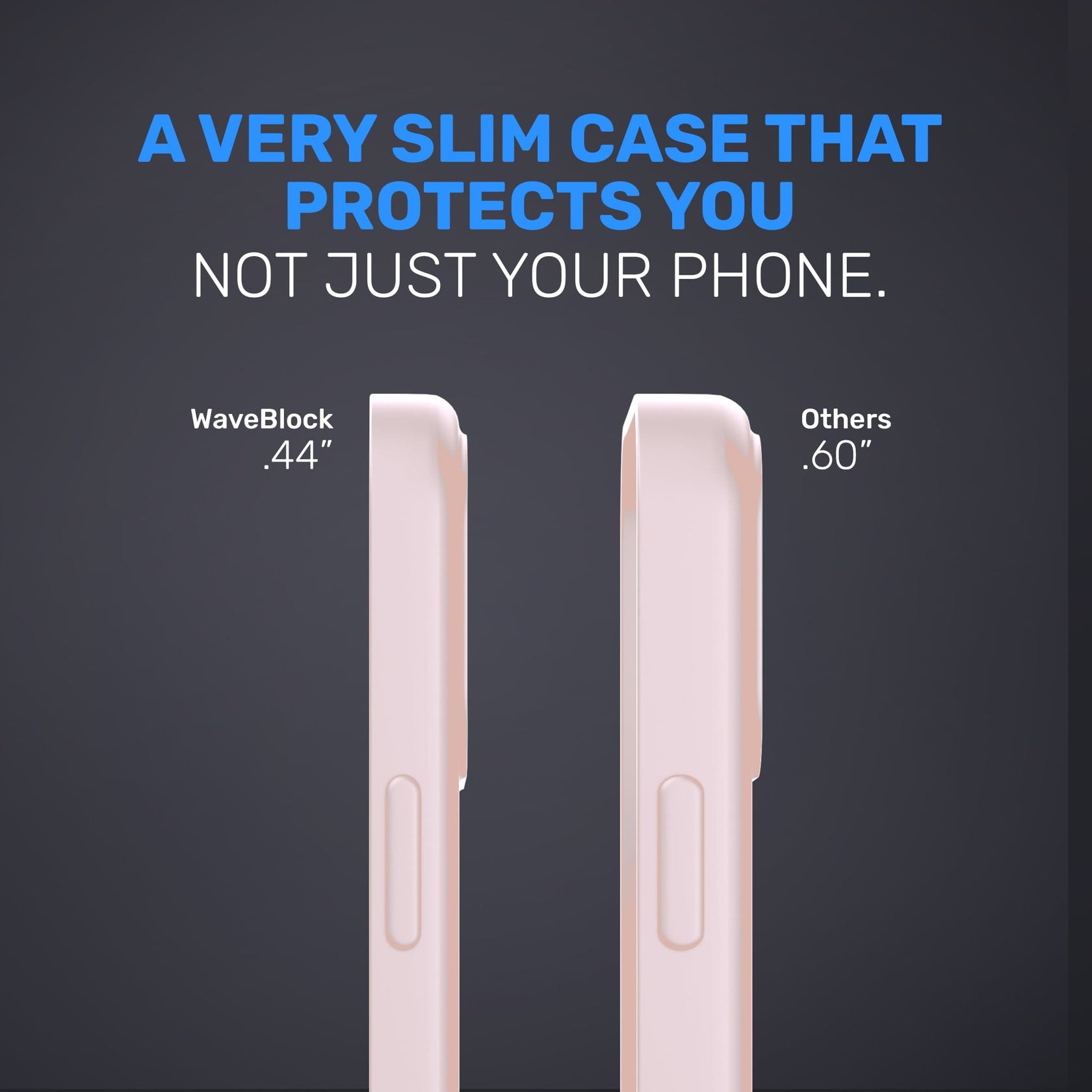 Light Pink Finish Radiation Reducing iPhone Case | WaveBlock – WaveBlock®