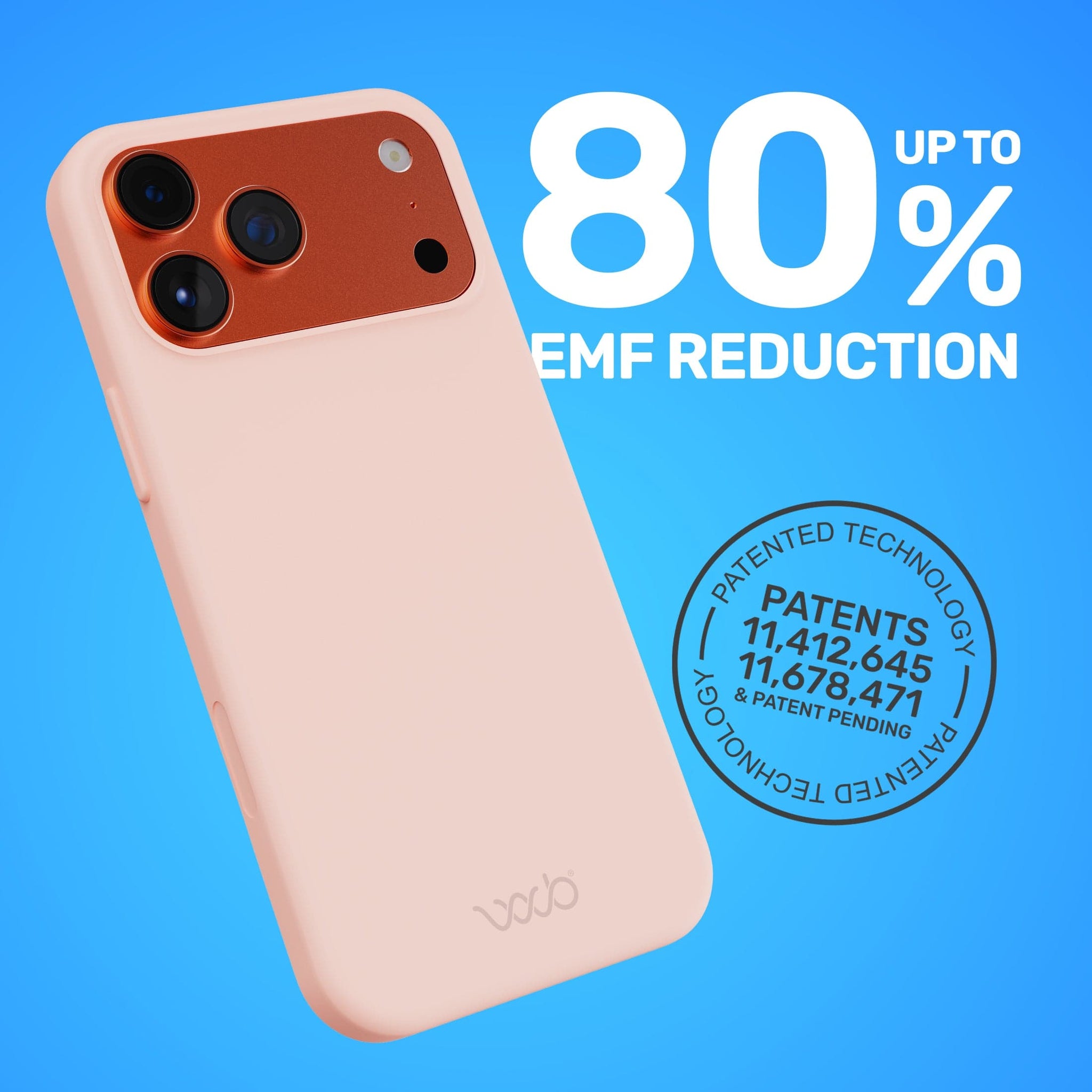 Light Pink Finish Radiation Reducing iPhone Case | WaveBlock – WaveBlock®