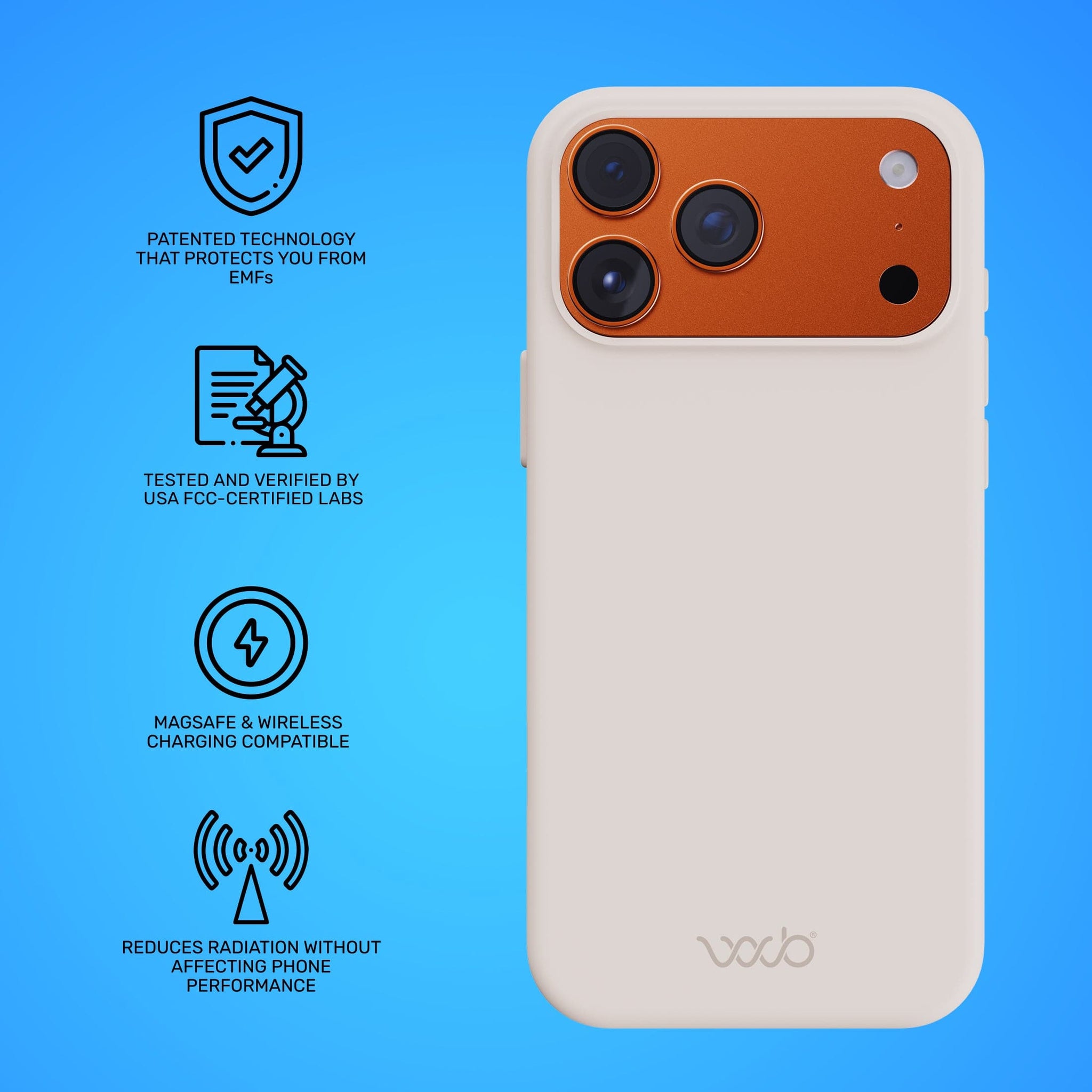 Stone Finish Radiation Reducing iPhone Case | WaveBlock – WaveBlock®