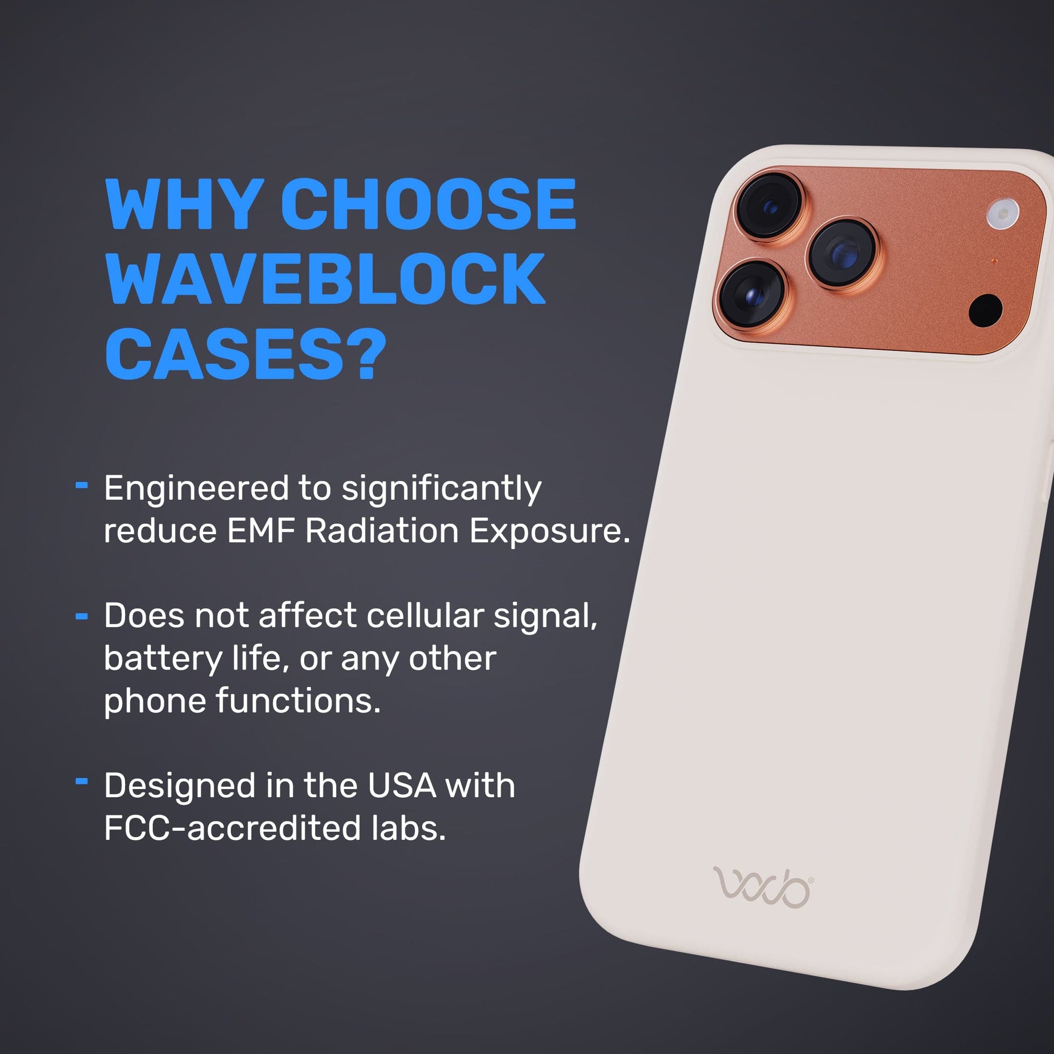 Stone Finish Radiation Reducing iPhone Case | WaveBlock – WaveBlock®
